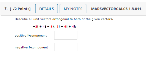 Solved Describe all unit vectors orthogonal to both of the | Chegg.com