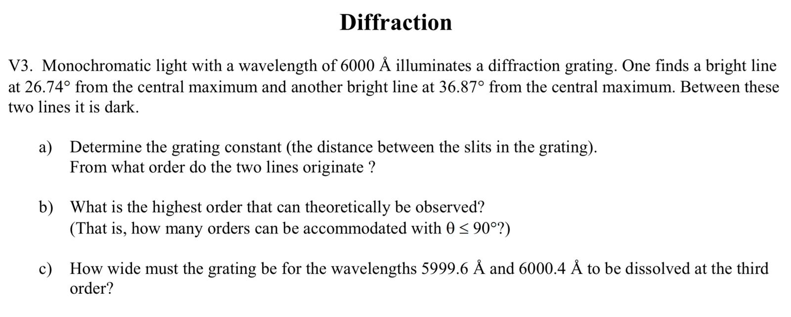 Solved Only Expert answrr this please Diffraction | Chegg.com