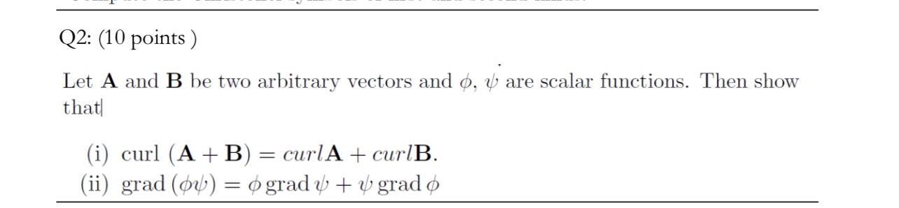 Solved Q2: (10 points )Let A and B be two arbitrary | Chegg.com Solved Q2: (10 points )Let A and B be two arbitrary | Chegg.com