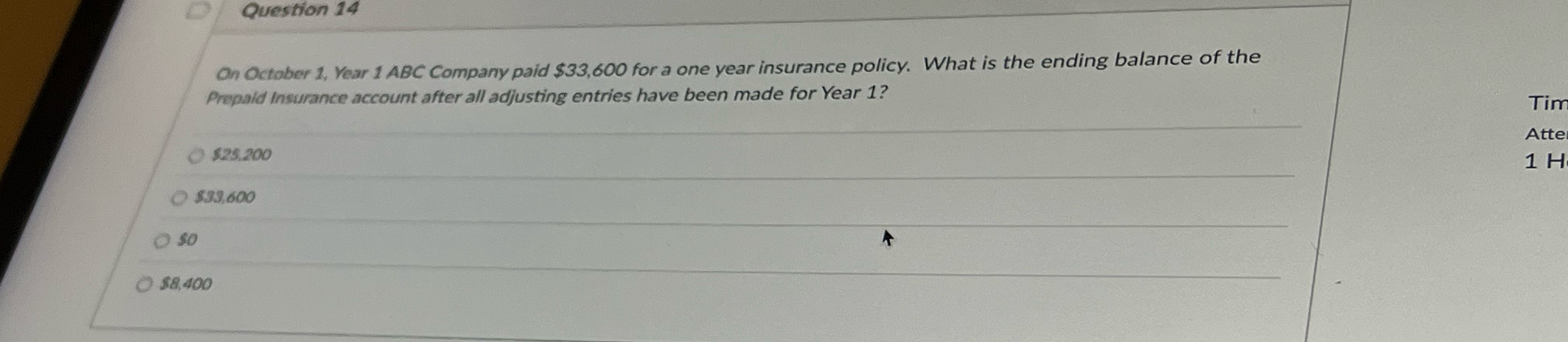 Solved Question 14On October 1, ﻿Year 1 ﻿ABC Company paid | Chegg.com