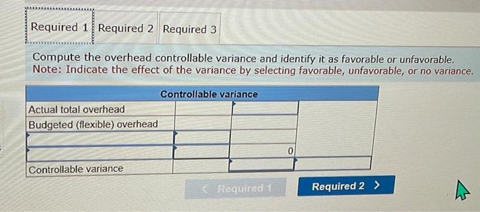 Solved 1. Compute the overhead controllable variance and | Chegg.com