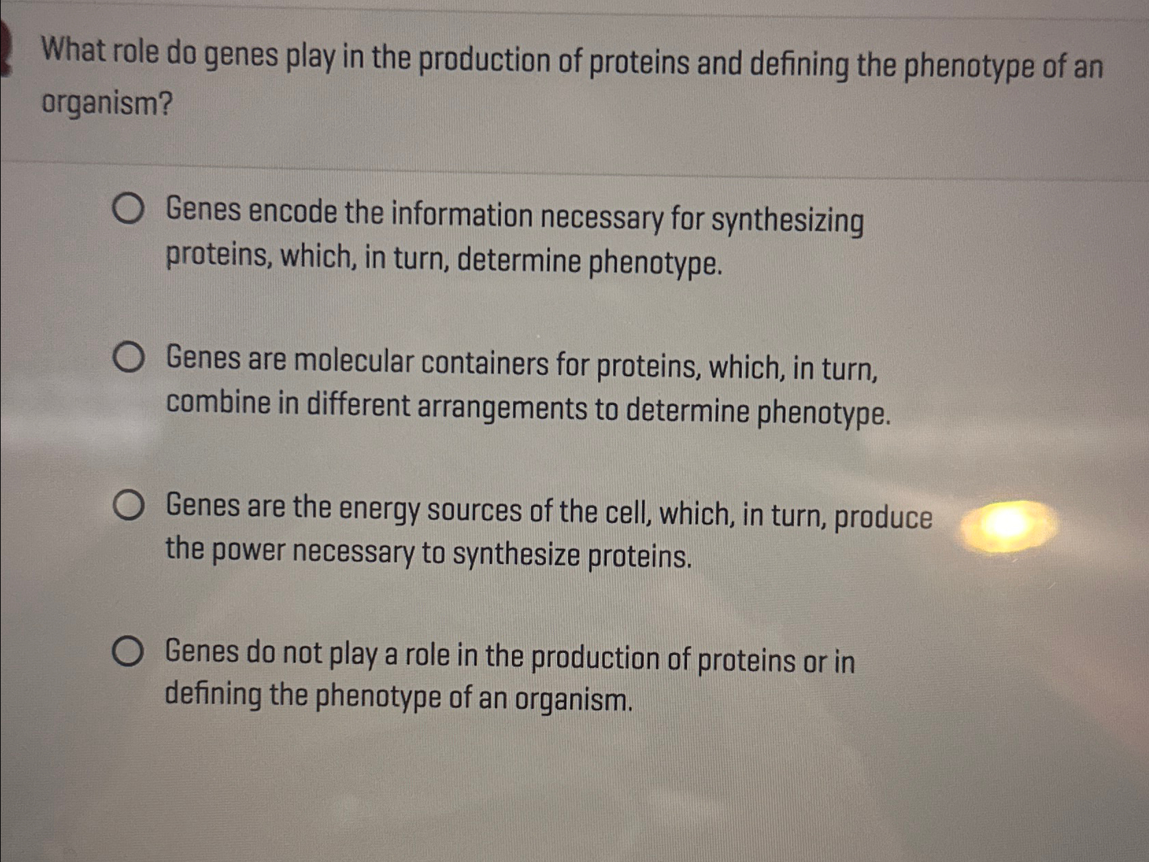Solved What role do genes play in the production of proteins | Chegg.com
