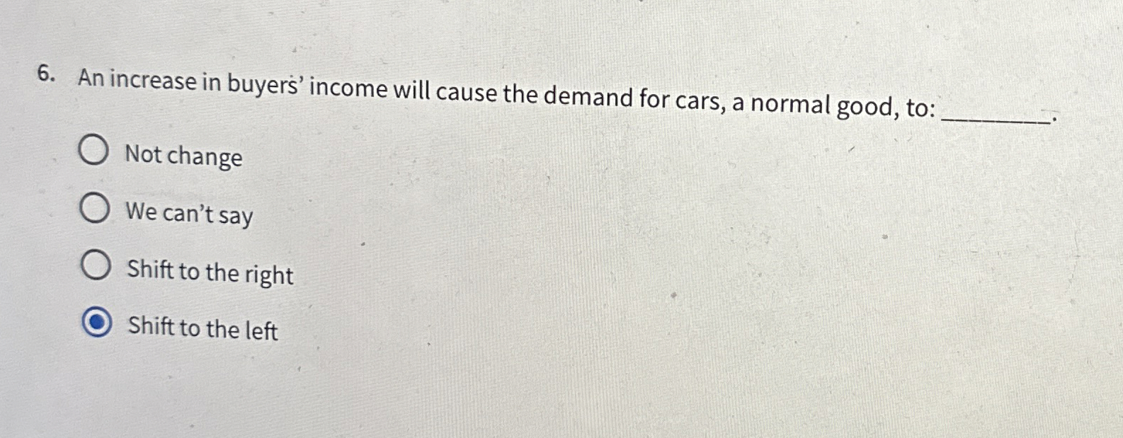 Solved An increase in buyers' income will cause the demand | Chegg.com