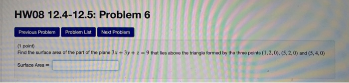 Solved HW08 12.4-12.5: Problem 5 Previous Problem Problem | Chegg.com