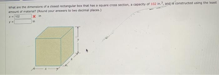 Solved What are the dimensions of a closed rectangular box | Chegg.com