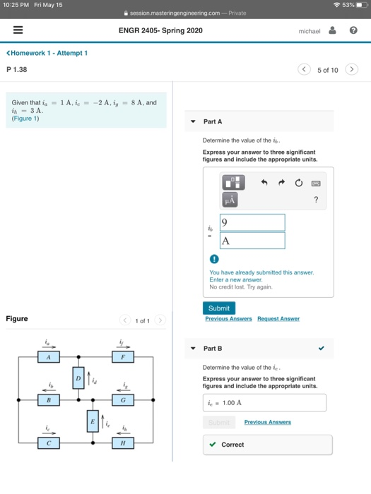 Solved 10:25 PM Fri May 15 53% | Chegg.com