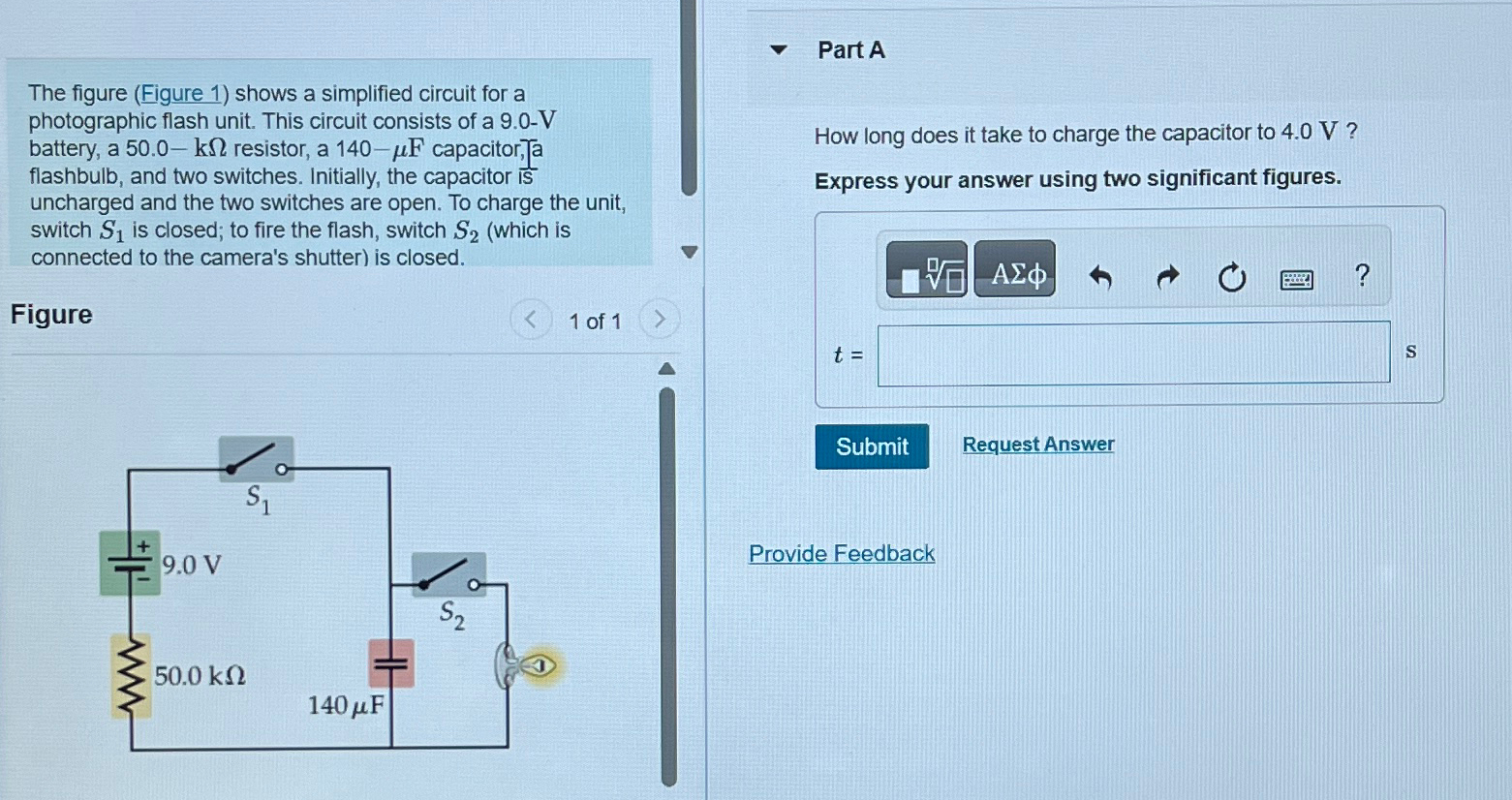 Solved Part AThe figure (Figure 1) ﻿shows a simplified | Chegg.com