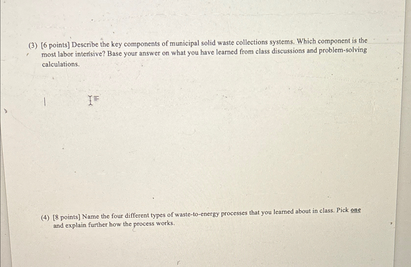 Solved (3) [6 ﻿points] ﻿Describe the key components of | Chegg.com