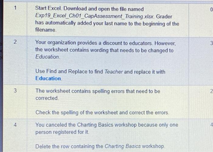 Solved 1 0 Start Excel. Download and open the file named | Chegg.com