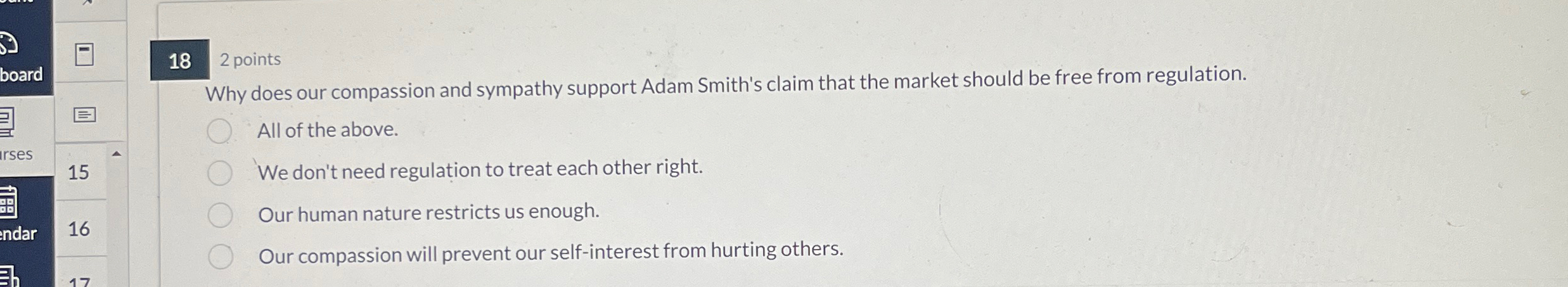 Solved 18 2 ﻿pointsWhy does our compassion and sympathy | Chegg.com