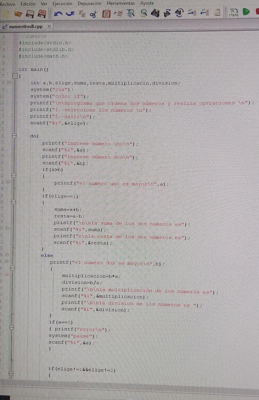 Solved Errores (7) E numeritosll.cpp:37:7: error: | Chegg.com