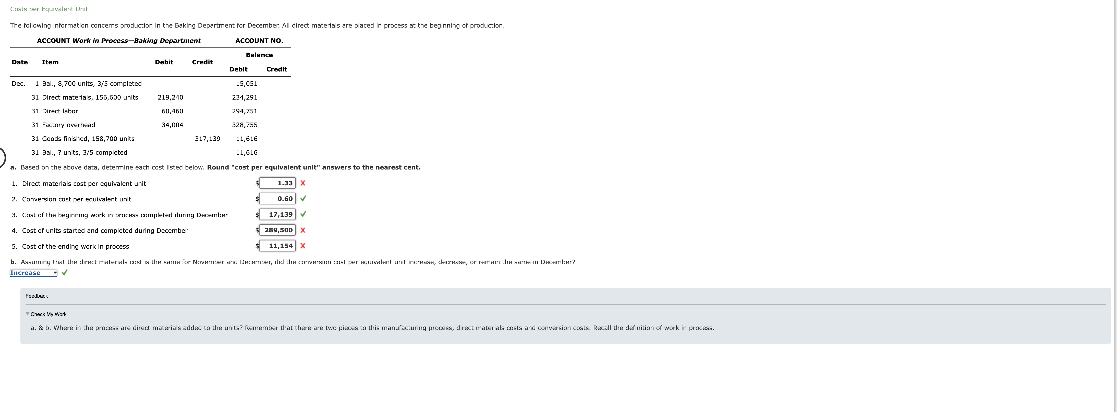 Solved Costs per Equivalent UnitThe following information | Chegg.com