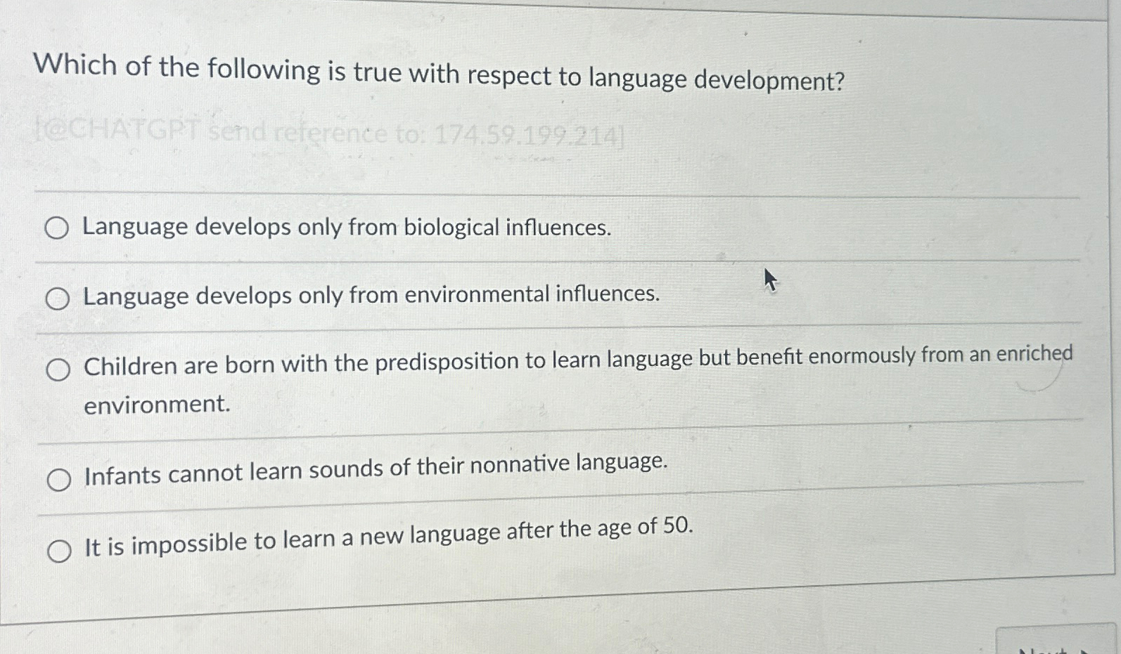 Solved Which of the following is true with respect to | Chegg.com