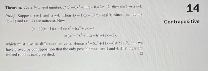 1. Enumerate the theorems/ properties used in each | Chegg.com