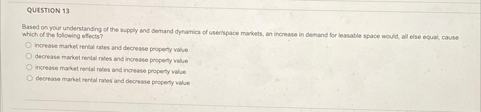 Solved QUESTION 13Based on your understanding of the supply | Chegg.com