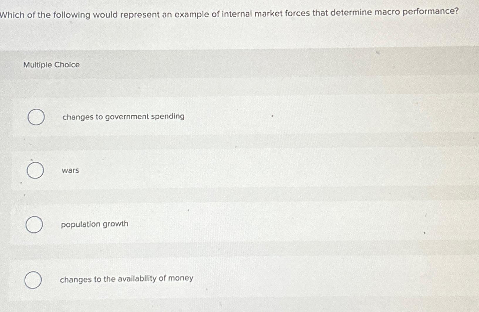 Solved Which of the following would represent an example of | Chegg.com