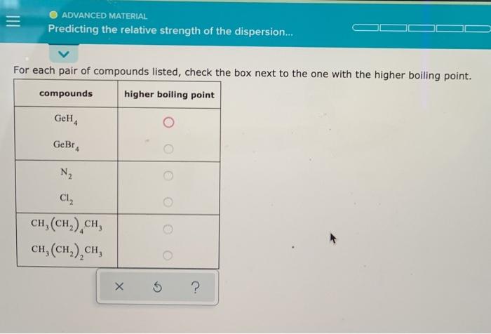 Solved ADVANCED MATERIAL Predicting the relative strength of | Chegg.com