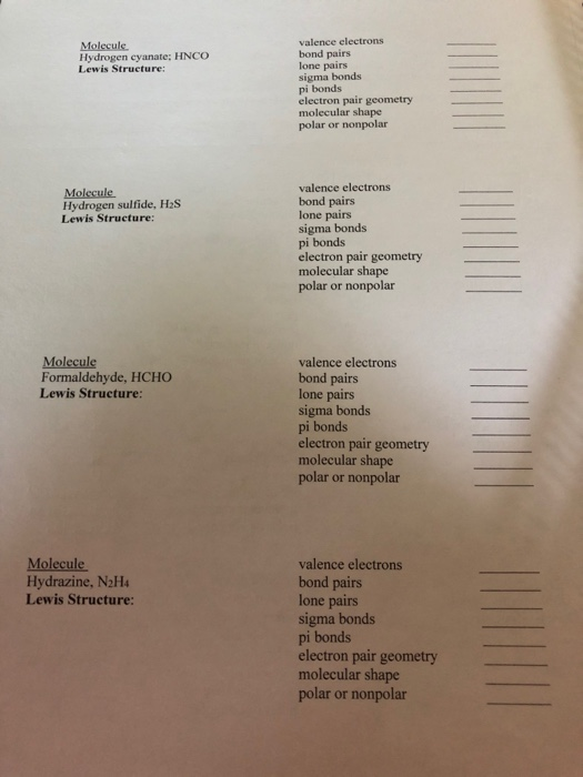Hnco Lewis Structure