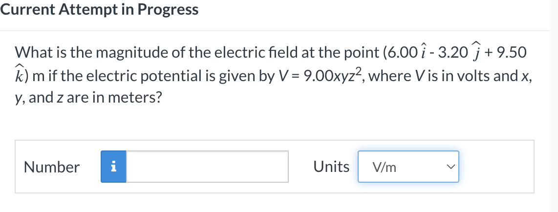 Solved Current Attempt in ProgressWhat is the magnitude of | Chegg.com
