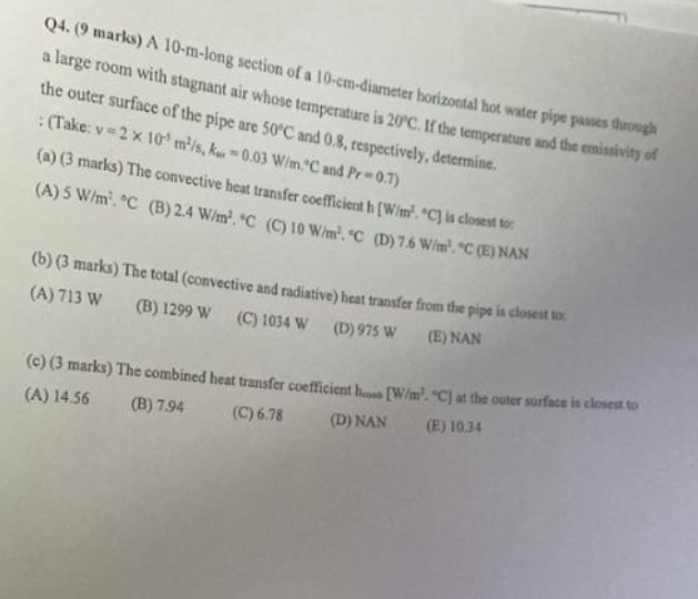 Solved Q4. ﻿ marks) ﻿A 10-m-10ng ﻿section of a | Chegg.com