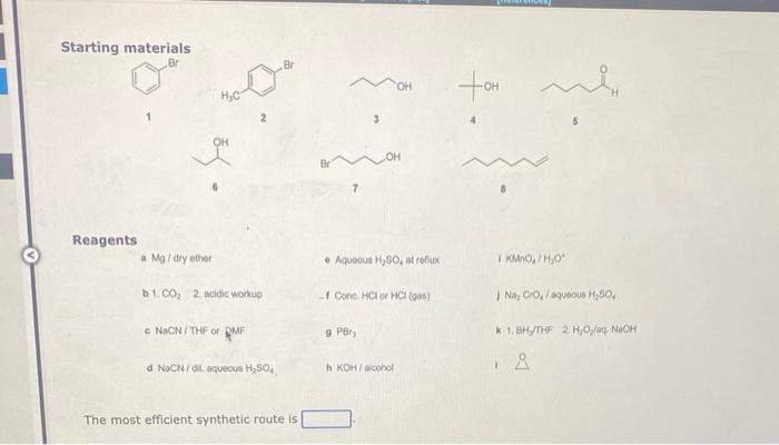 Solved Devise the most efficient synthesis for the | Chegg.com