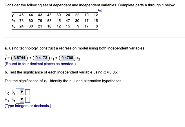 [Solved]: Consider the following set of dependent and indep