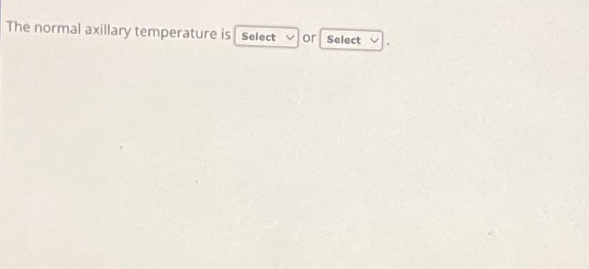 Axillary Temperature