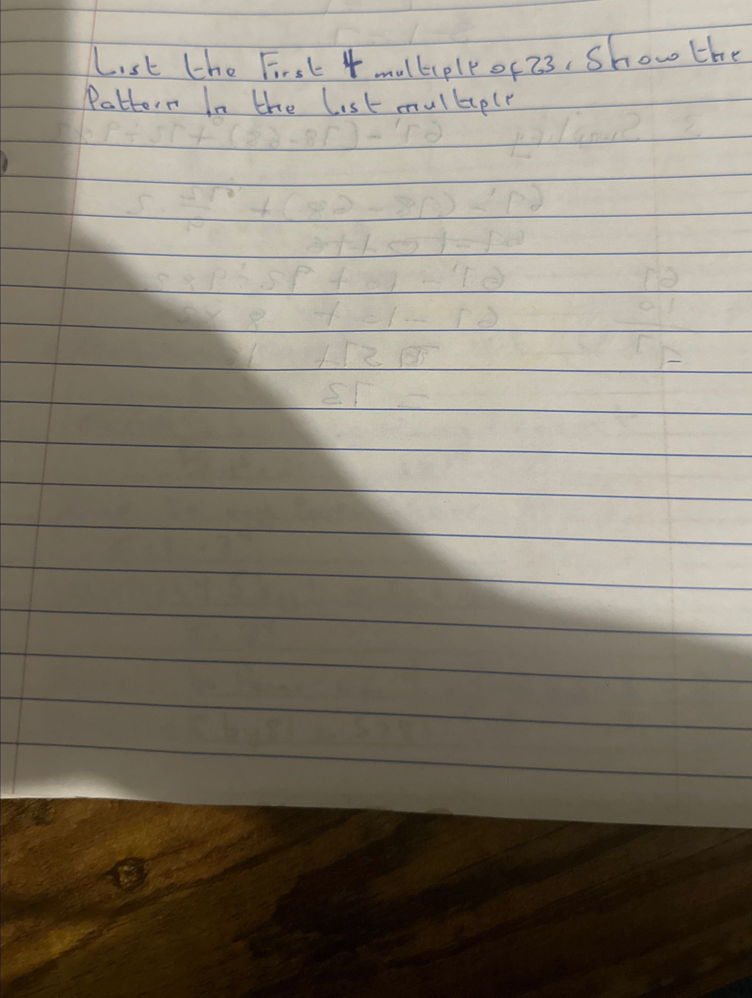 Solved How to solveList the First 4 ﻿multiple of 23 . ﻿Show | Chegg.com