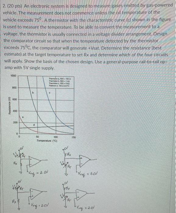 Solved 2. (20 pts) An electronic system is designed to | Chegg.com