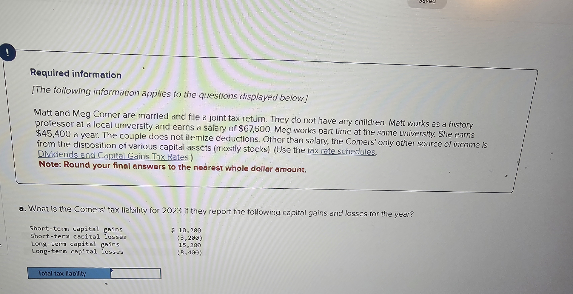Solved !Required information[The following information | Chegg.com
