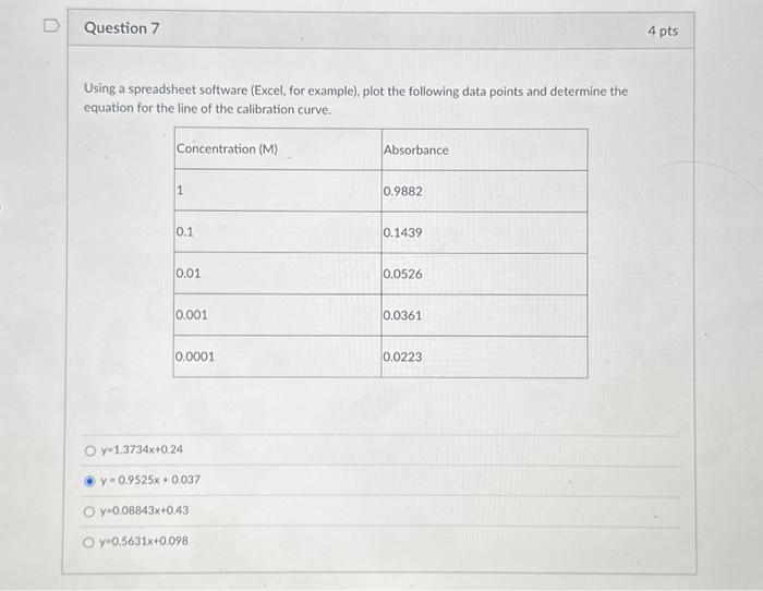 Solved Using a spreadsheet software (Excel, for example), | Chegg.com