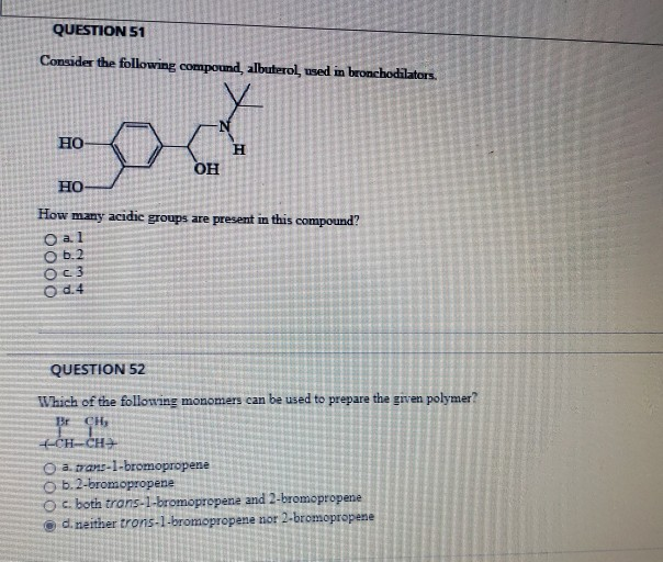 Solved QUESTION 51 Consider the following compound, | Chegg.com Solved QUESTION 51 Consider the following compound, | Chegg.com