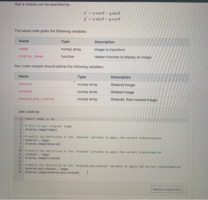 In this week's activity, you saw how matrix operators | Chegg.com