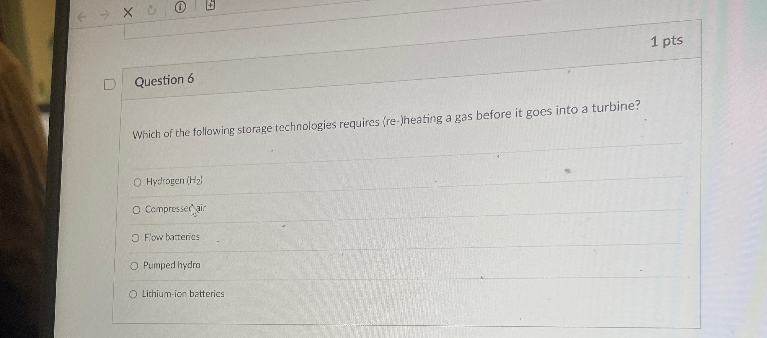 Solved Question 61 ﻿ptsWhich of the following storage | Chegg.com
