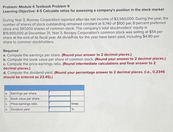Solved Problem: Module 4 Textbook Problem 9 Learning | Chegg.com
