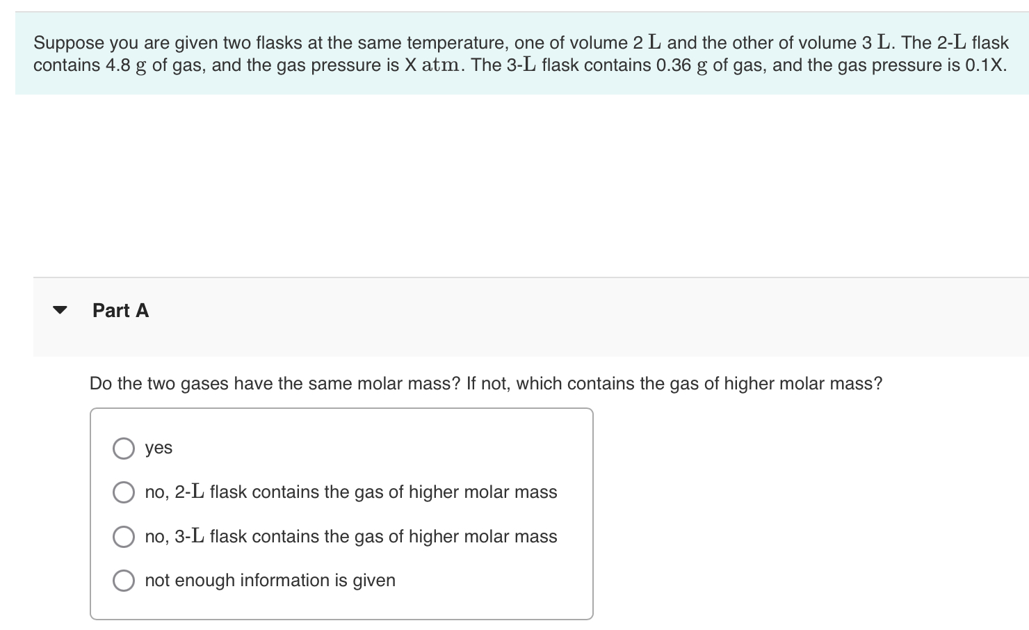 Solved Suppose you are given two flasks at the same | Chegg.com