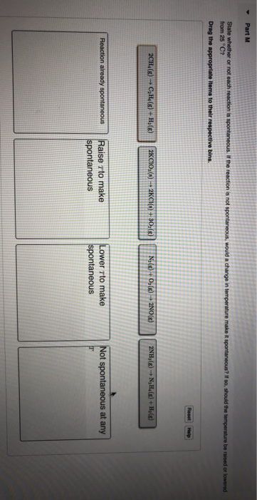 Solved Part M State whether or not each reaction is | Chegg.com Solved Part M State whether or not each reaction is | Chegg.com
