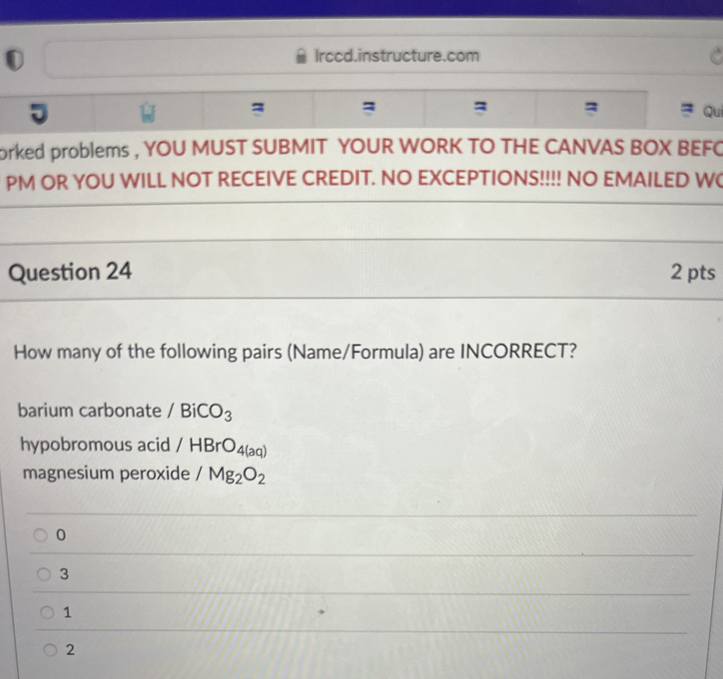 Solved Ircod.instructure.comorked problems, YOU MUST SUBMIT | Chegg.com