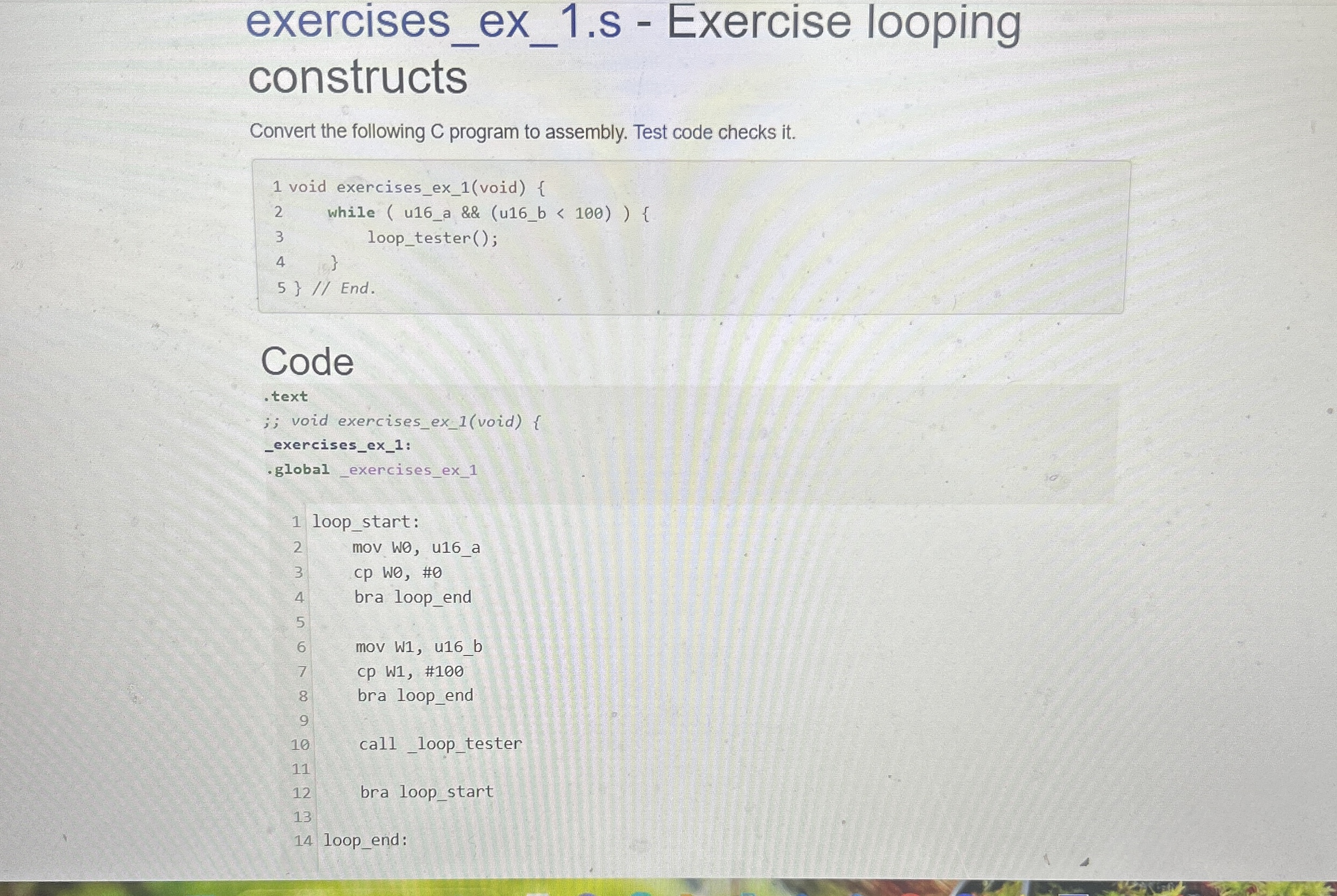 Solved exercises_ex_1.s - ﻿Exercise loopingconstructsConvert | Chegg.com