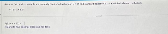 Solved Assume the random variable \\( \\mathrm{x} \\) is | Chegg.com