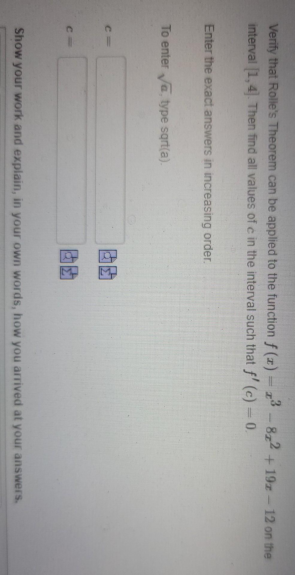 Solved Verify that Rolle's Theorem can be applied to the | Chegg.com