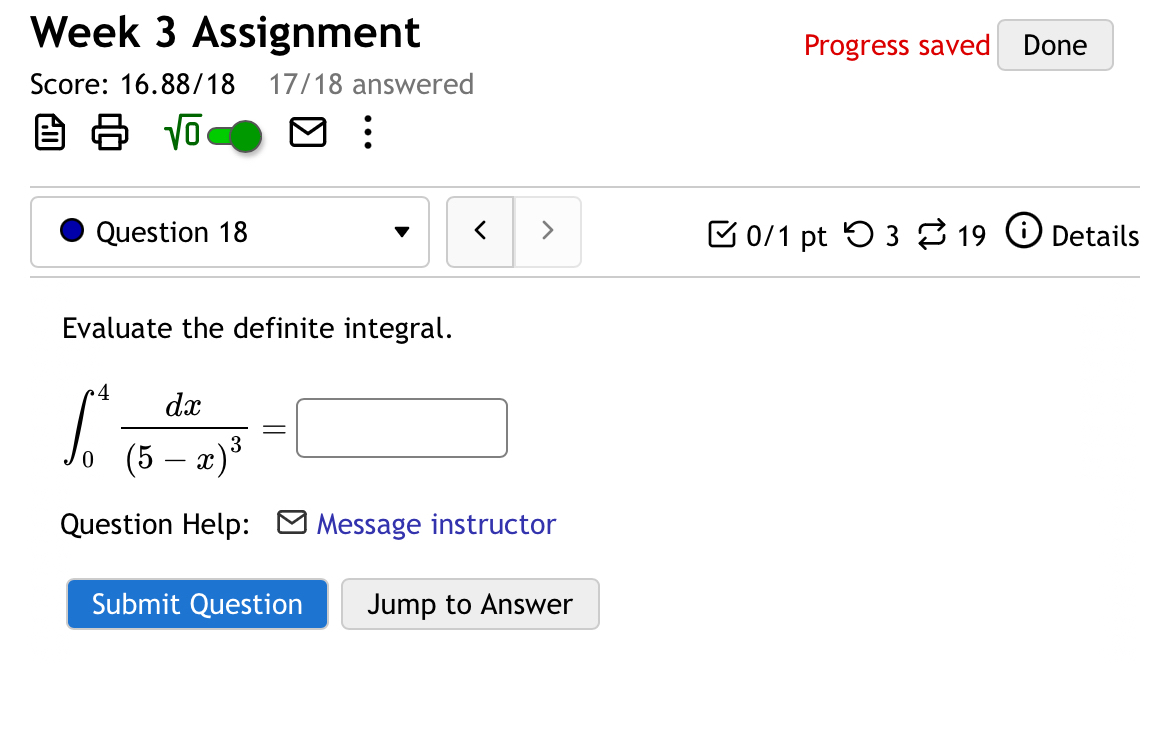 Solved Week 3 ﻿AssignmentProgress savedScore: 16.88/18 17/18 | Chegg.com