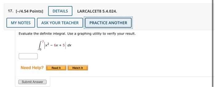 Solved Evaluate the definite integral. Use a graphing | Chegg.com