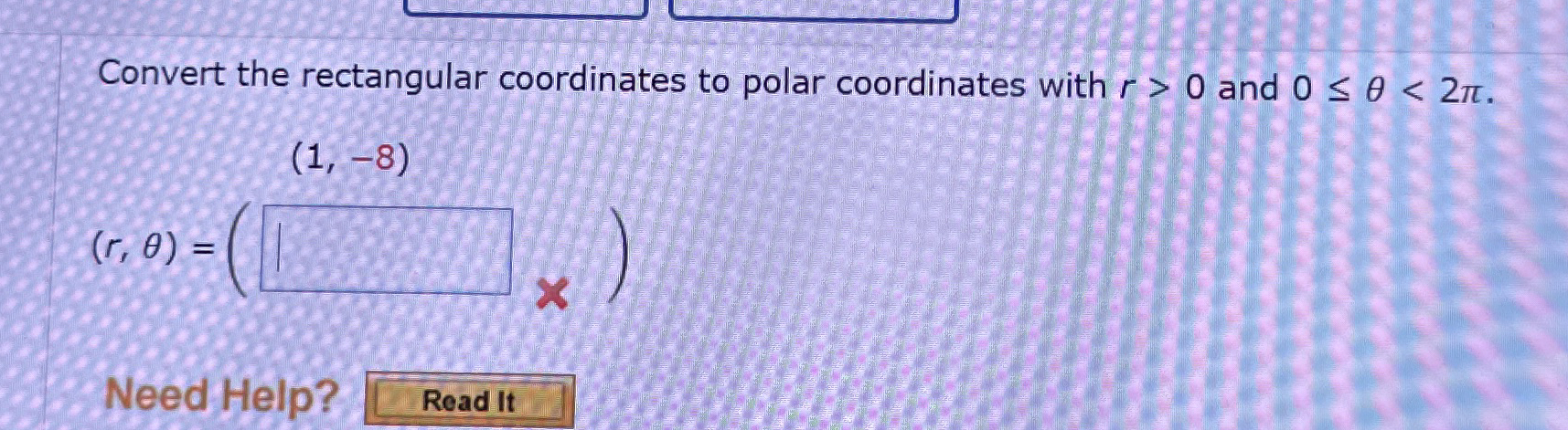Solved Convert the rectangular coordinates to polar | Chegg.com