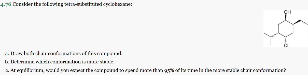 Solved 4.76 ﻿Consider the following tetra-substituted | Chegg.com
