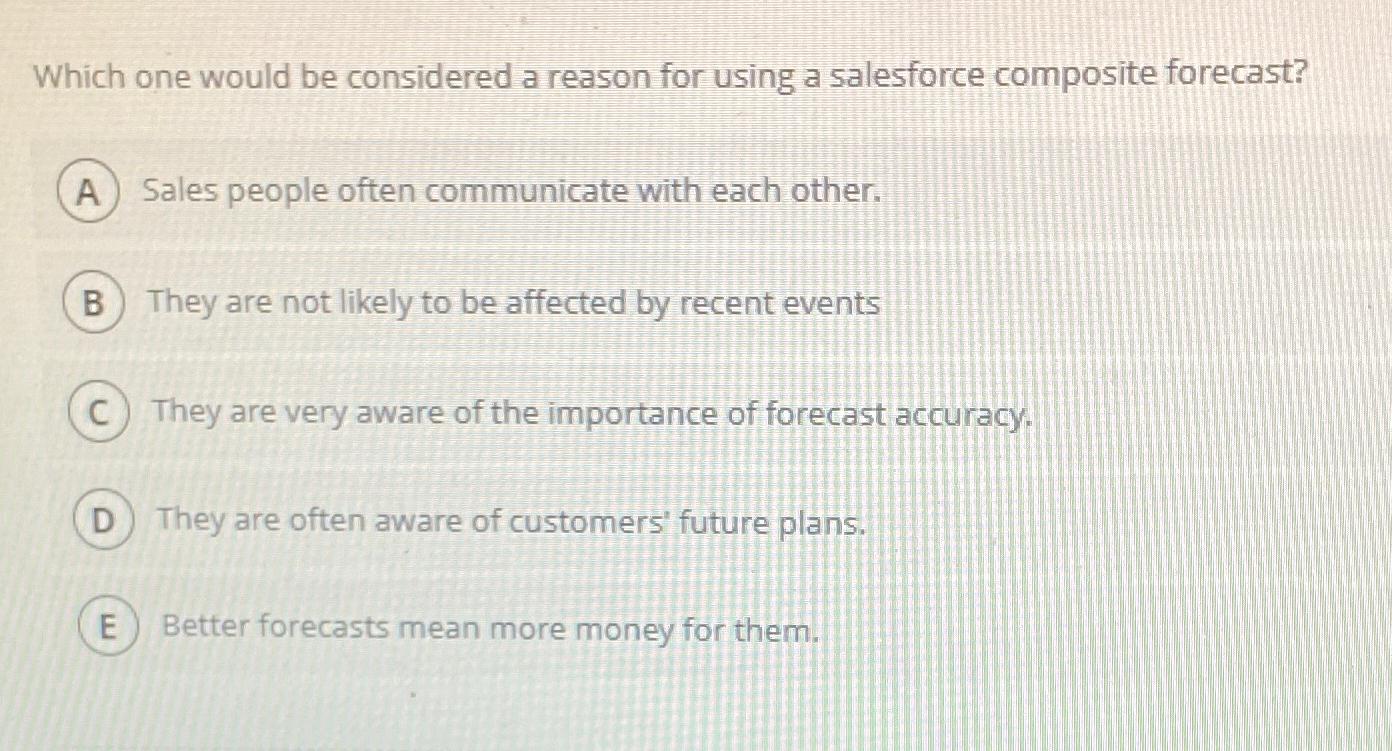 Solved Which one would be considered a reason for using a | Chegg.com