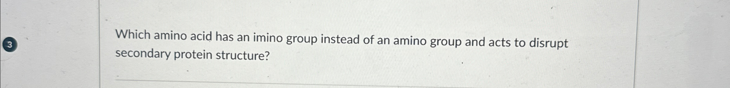 Solved Which amino acid has an imino group instead of an | Chegg.com
