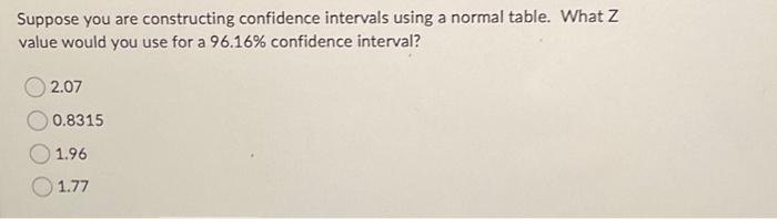 Solved Suppose you are constructing confidence intervals | Chegg.com