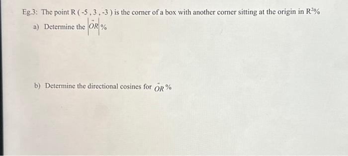 Eg.1: Determine the scalar projection of vector d on | Chegg.com