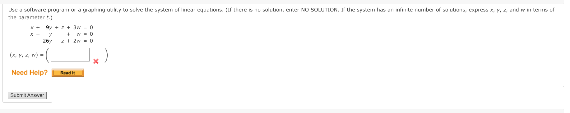 Solved the parameter | Chegg.com
